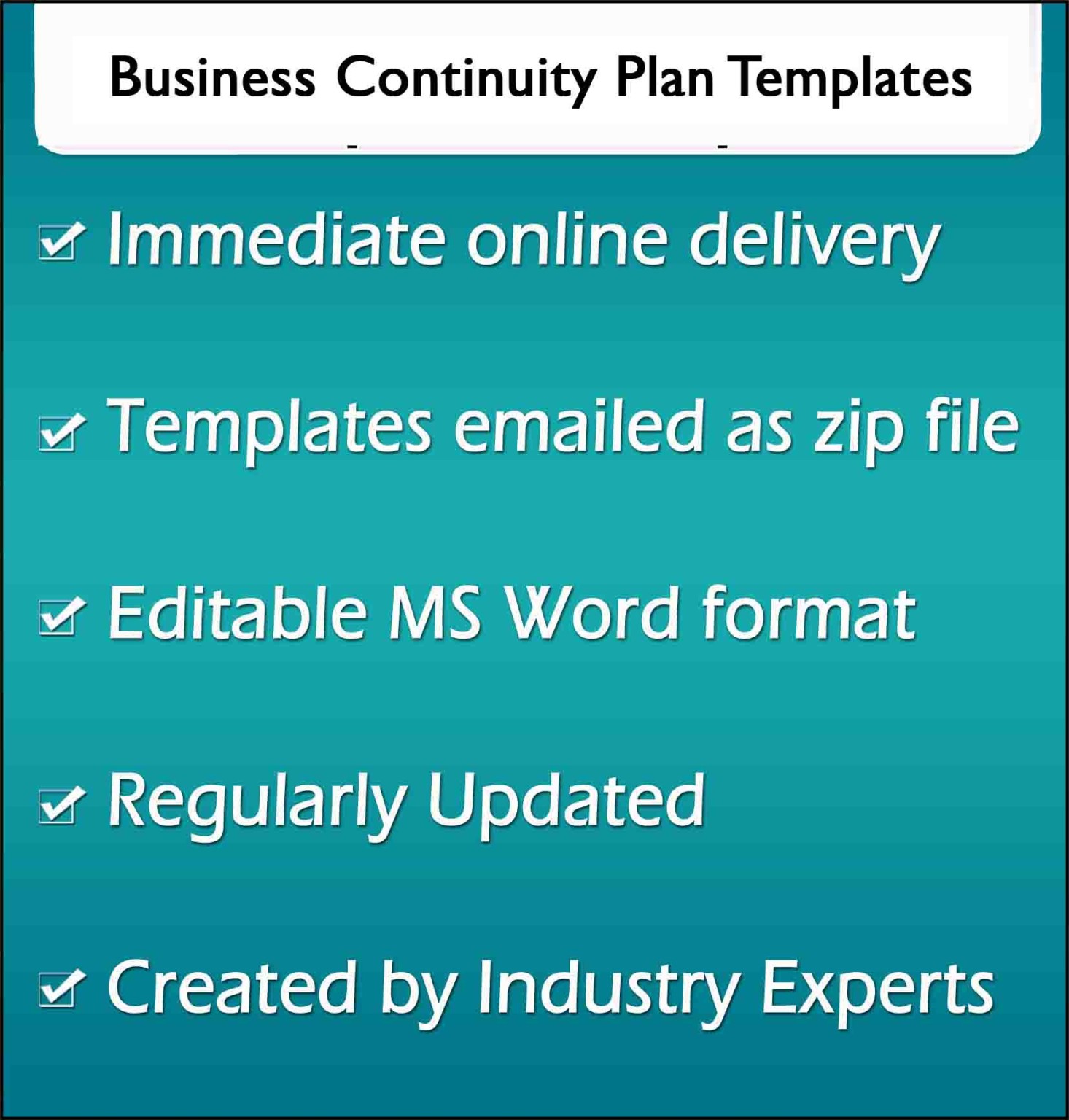 Business Continuity Plan Templates Business Resumption Plan