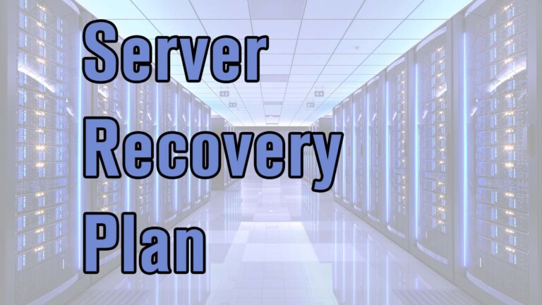 Server Disaster Recovery Plan for Business Resumption Planning